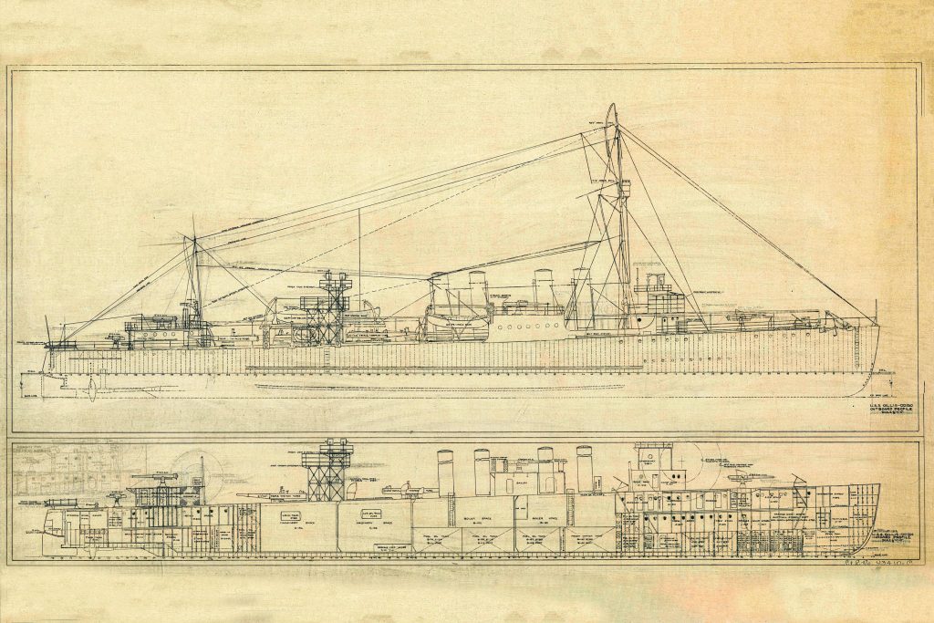 USS Gillis Blueprint Drawing – Navy Ship Blueprint, Battleship ...