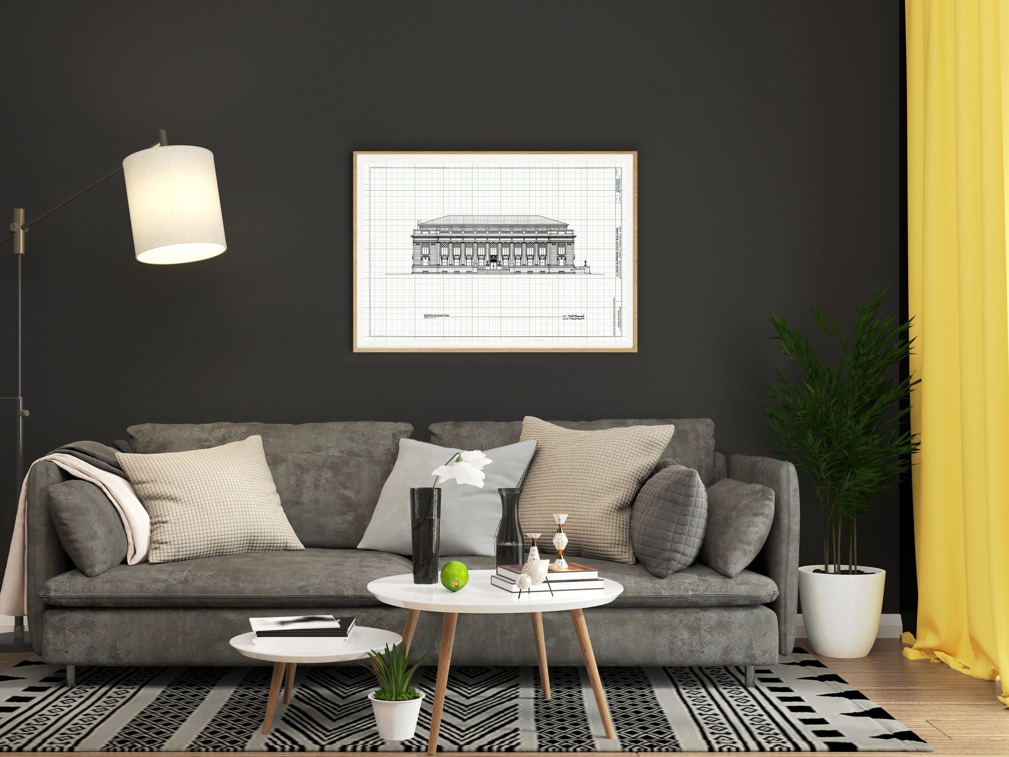 Illinois Supreme Court East & West Elevation Drawing – Supreme Court ...