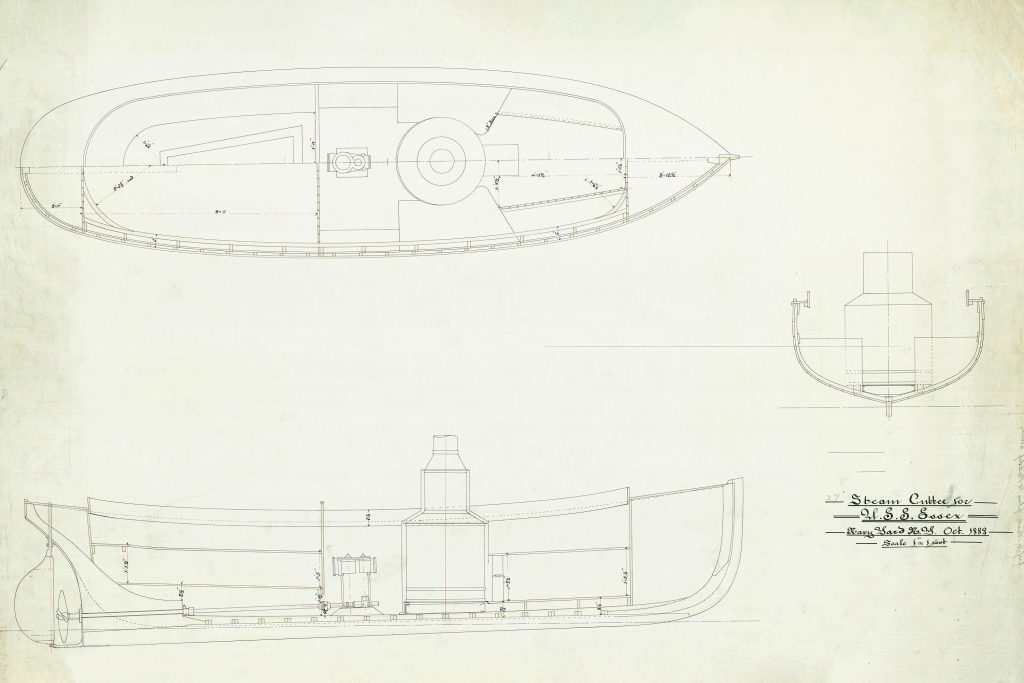 USS Essex Steam Cutter Drawing Blueprint – Ship Blueprint Drawing ...
