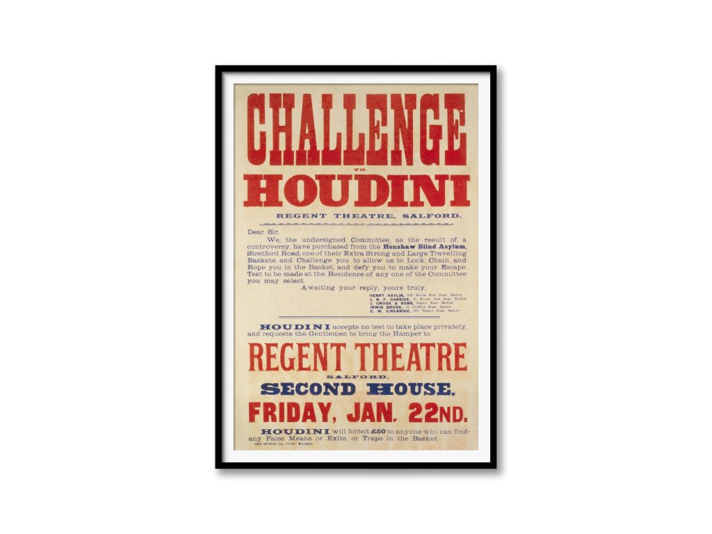 Houdini’s Bold Challenges: The Art of Escaping the Impossible – CupOart.com