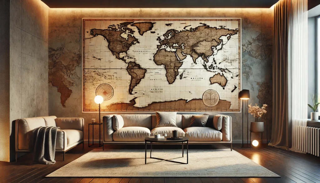 Historic Maps in Modern Spaces: Decorating with Vintage Cartography ...