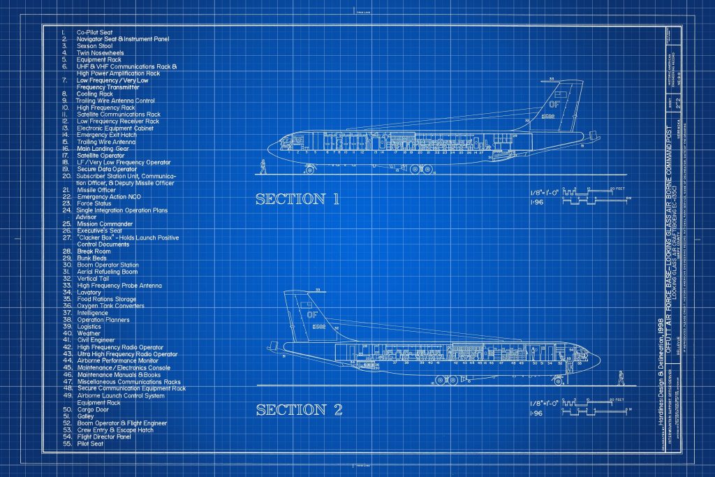 Looking Glass Airborne Command Post Blueprint Poster – Looking Glass ...